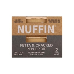 Buy Nuffin Fetta & Cracked Pepper Dip 200g | Coles