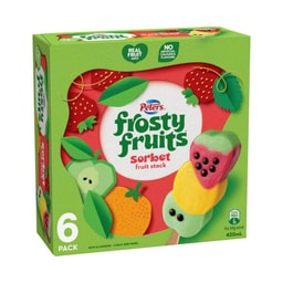 Buy Peters Frosty Fruits Tropical Ice Blocks 8 Pack 600mL | Coles