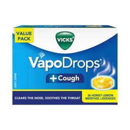 Buy Vicks Vapodrops Honey Lemon & Menthol 16 pack | Coles