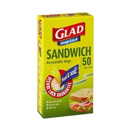 Buy Glad Snap Lock Sandwich Bags Large 30 pack | Coles