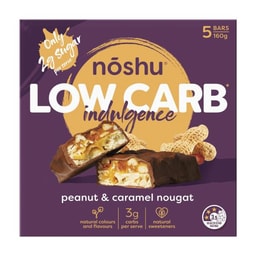 Buy Noshu Low Carb Double Choc Brownie Indulgence Bars 150g | Coles