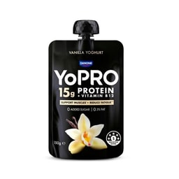 Buy YoPro High Protein Yoghurt Pouch No Added Sugar Strawberry 150g | Coles