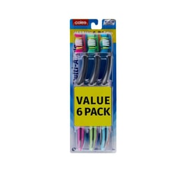 Buy Coles Multi Angle Medium Toothbrush 2 pack | Coles