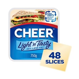 Buy Cheer Tasty Cheese Slices 500g | Coles