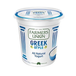 Buy Farmers Union Greek Style Natural Yoghurt 1kg | Coles