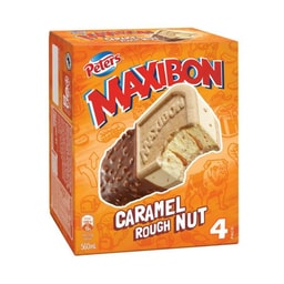 Buy Peters Maxibon Ice Cream Original Vanilla 4 Pack 560mL | Coles