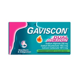 Buy Gaviscon Chewable Tablets Heartburn and Indigestion Relief Mixed ...