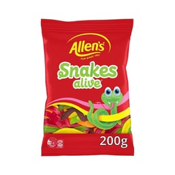Buy Allen's Lollies Large Value Bag Jelly:Snakes Alive 470g | Coles