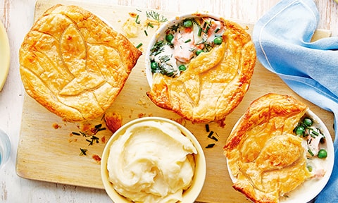 Potato-Topped Fish Pies Recipe | Coles