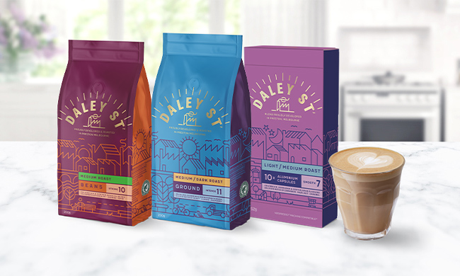DALEY ST specialty coffee blends now online at Coles | Coles