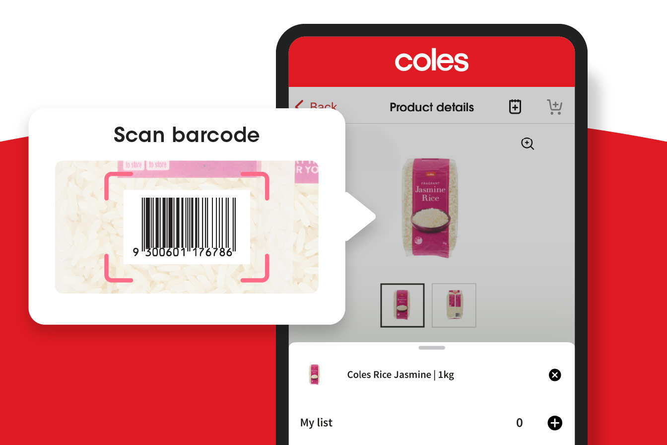 Scan products barcode to create shopping lists