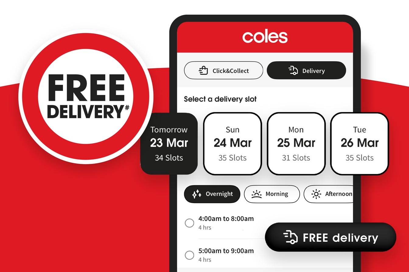 Free delivery on your first online shop