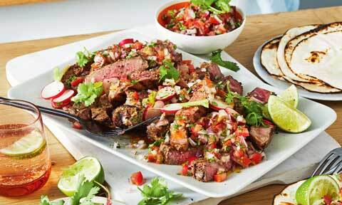 Chargrilled BBQ Carne Asada Recipe with Pico de Gallo | Coles