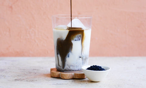 Iced Black Sesame Latte Recipe | Coles