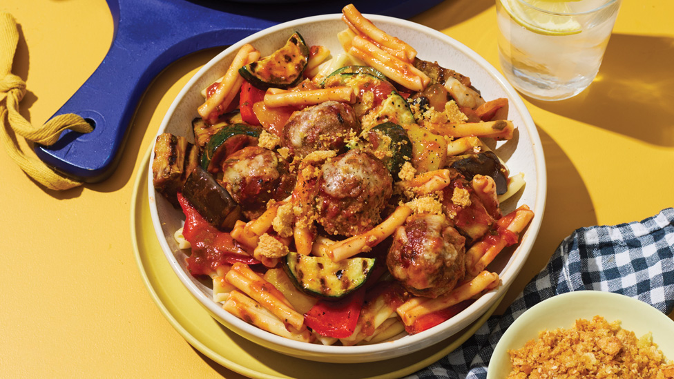 Cheesy Meatballs with Pasta Recipe | Coles