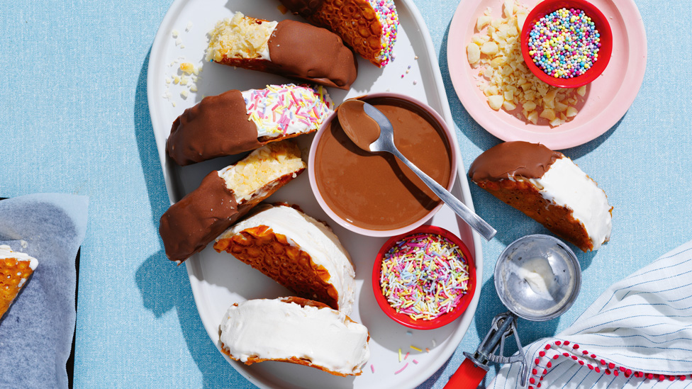 Choc-macadamia Ice Cream Tacos Recipe | Coles