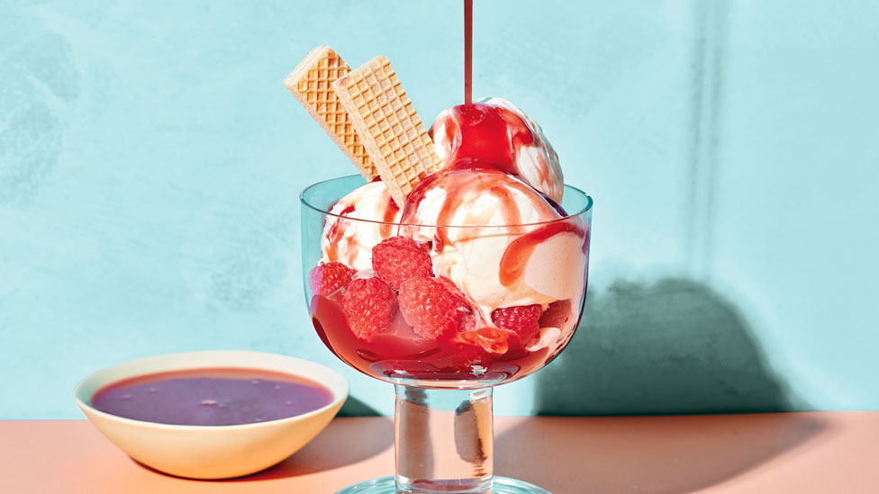 Raspberries and Cream Sundaes Recipe | Coles