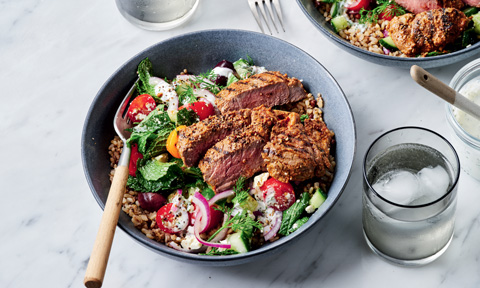 Curtis Stone's Lamb Souvlaki Bowl Recipe | Coles