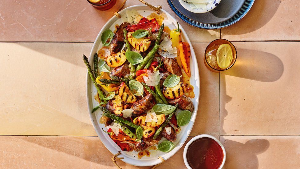Sausage, Capsicum & Asparagus Salad Recipe | Coles