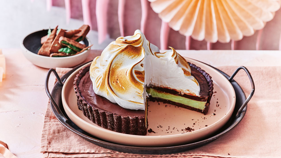 Choc-mint Meringue Tart Recipe | Coles