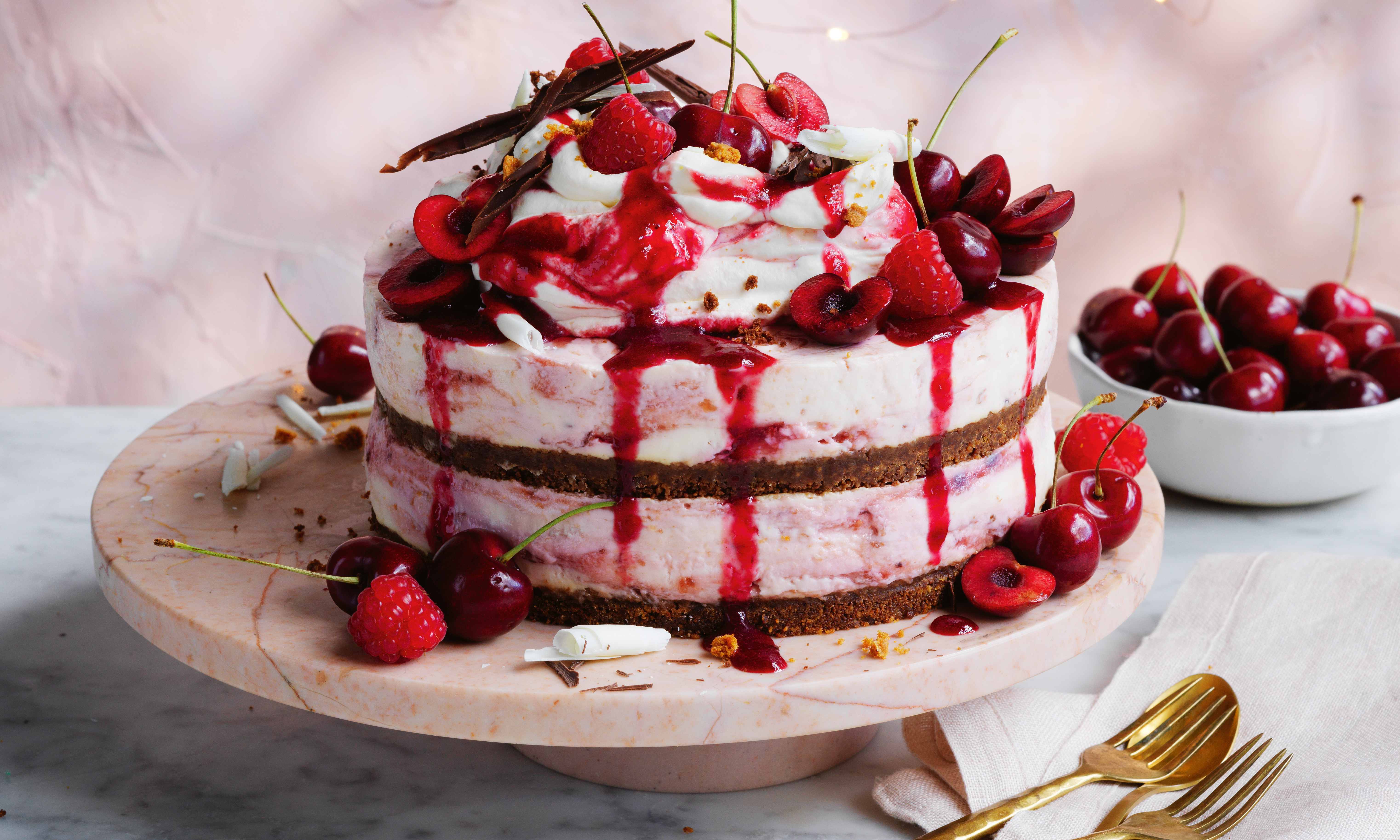Cherry Icebox Cake Recipe | Coles