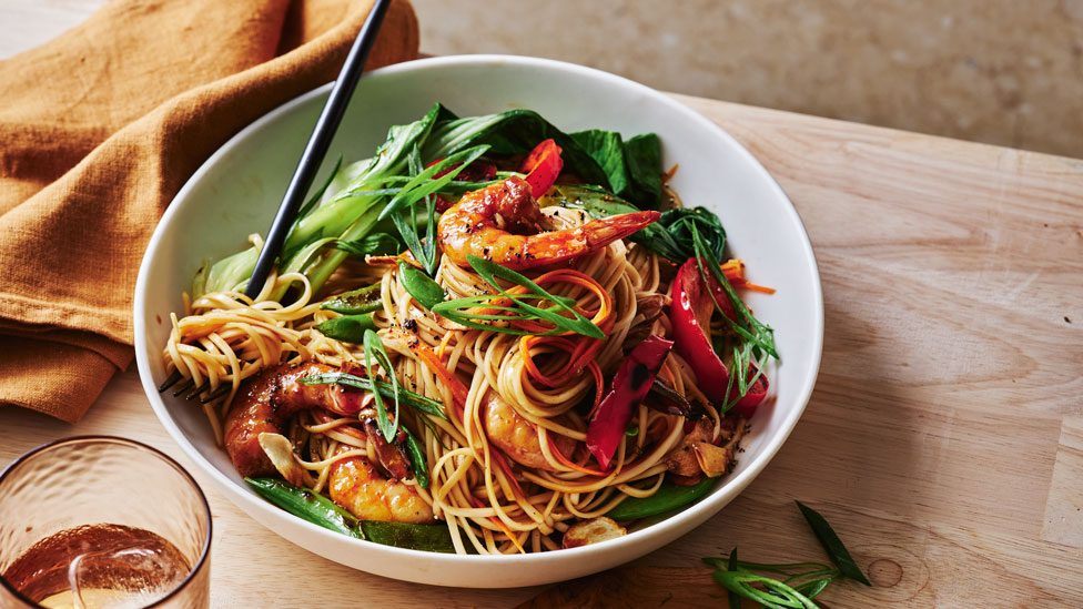 Chilli Prawn Noodles Recipe | Coles