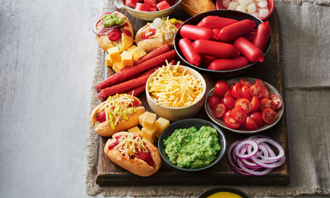 Mini Hot Dog Grazing Platter Recipe | Coles