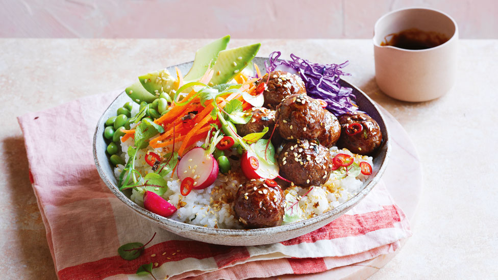 Teriyaki Meatball Salad Bowls Recipe | Coles