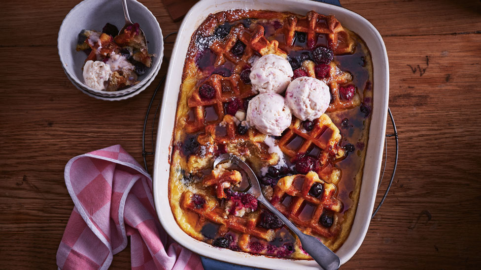Waffle & Berry Pudding Recipe | Coles