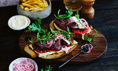 Open Roast Beef Toasted Sandwich Recipe | Coles