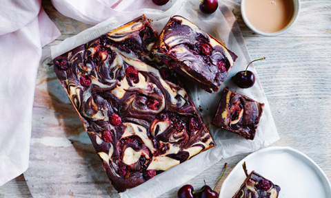 Cherry Cheesecake Brownies Recipe | Coles