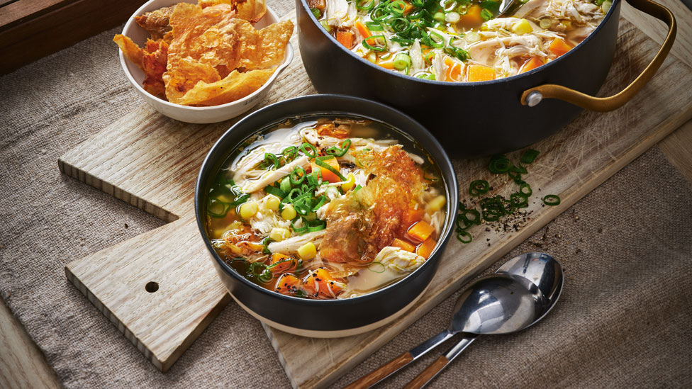 Crispy-Skinned Chicken Soup Recipe | Coles