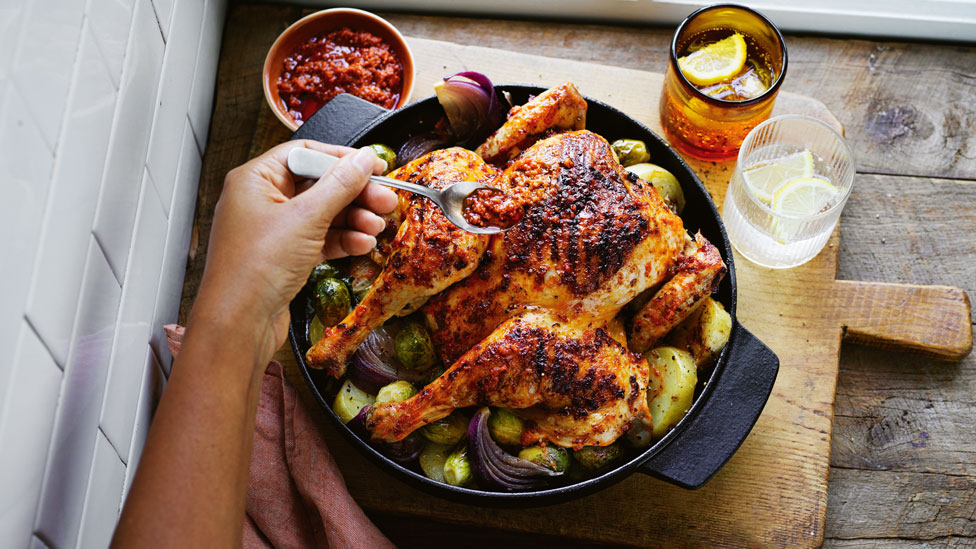 Quick Pesto Roasted Chicken Recipe | Coles