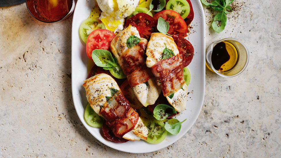 Basil Saltimbocca Chicken with Tomato Salad Recipe | Coles