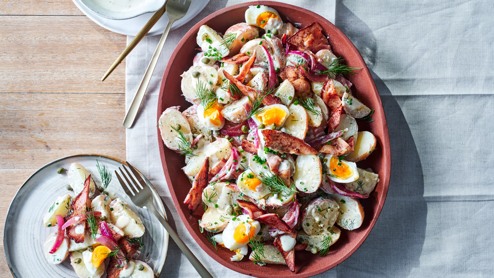 Loaded Bacon & Egg Potato Salad With Ranch Dressing Recipe | Coles