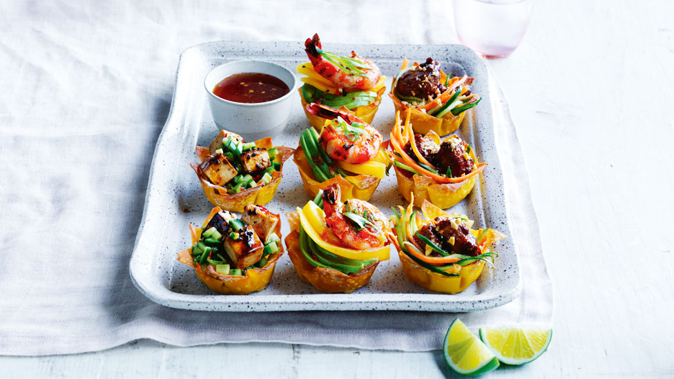 Wonton Cups 3 Ways Recipe | Coles