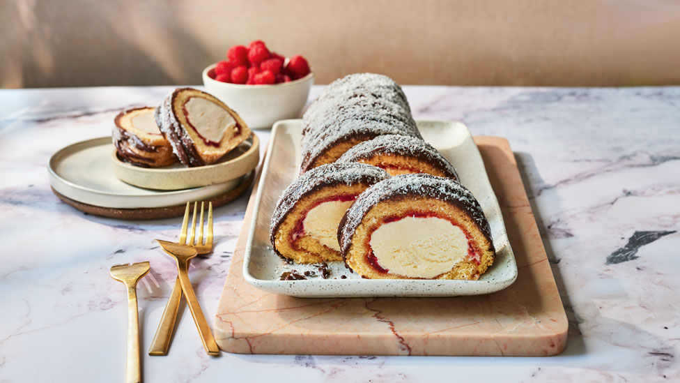 Lamington Ice Cream Roll Recipe | Coles