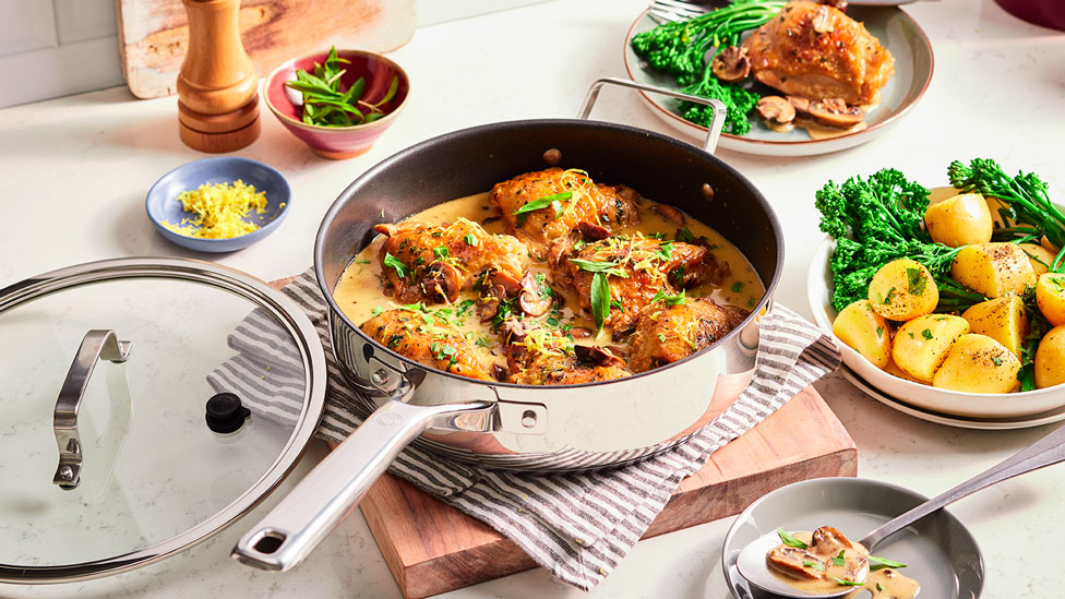 Creamy Chicken with Mushroom and Tarragon Recipe | Coles