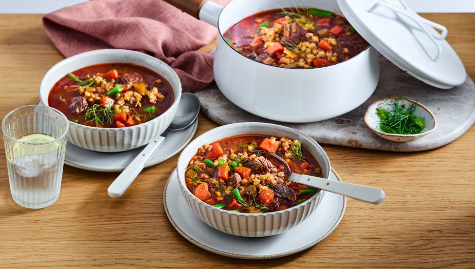 High-Protein Beef & Barley Soup Recipe | Coles