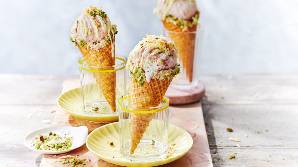 Boysenberry cheesecake Choc Tops Recipe | Coles