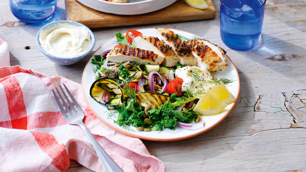 Brent Draper’s Herb Chicken Salad with Whipped Fetta Recipe | Coles