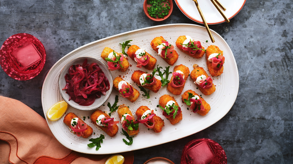 Croquettes With Fetta Cream & Caramelised Onions Recipe | Coles