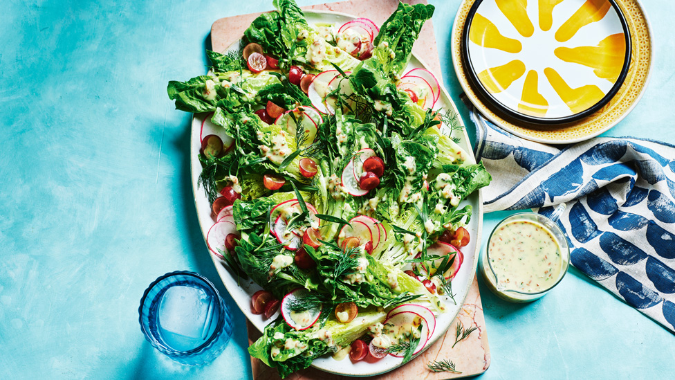 Baby Cos & Red Grape Salad Recipe | Coles