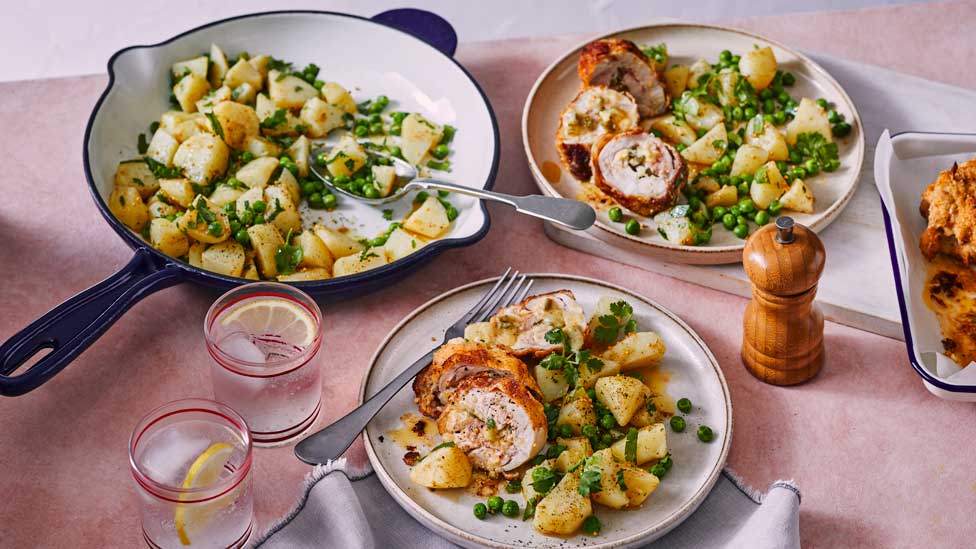 Cheesy Jalapeño Stuffed Chicken With Spiced Potatoes Recipe | Coles