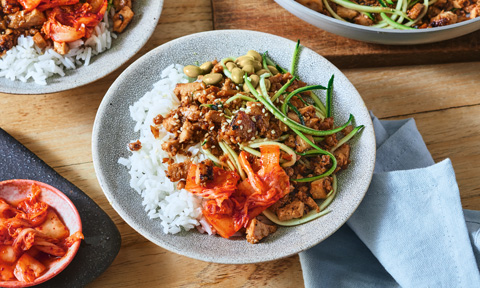 Maple Glazed Tofu With Kimchi Recipe | Coles