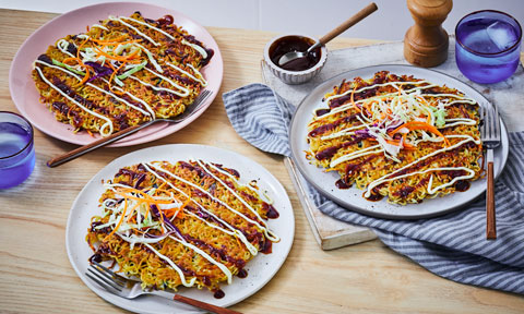 Japanese-inspired Noodle Pancake | Coles