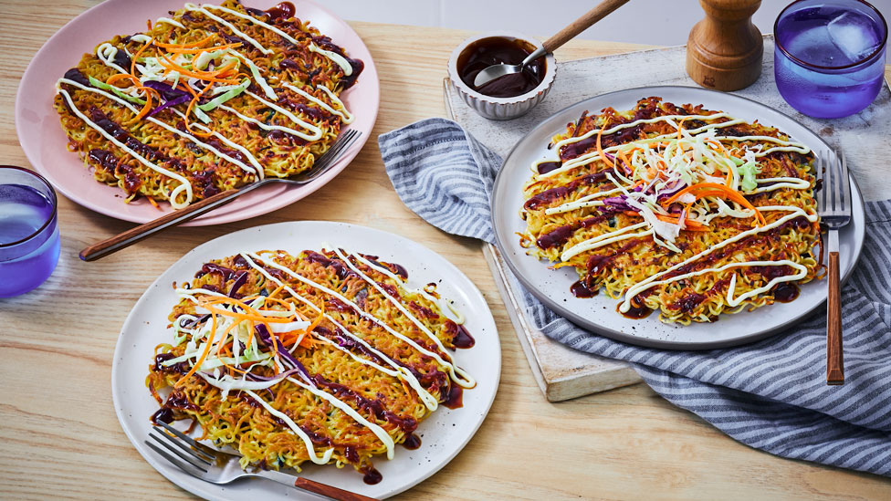 Japanese-inspired Noodle Pancake | Coles