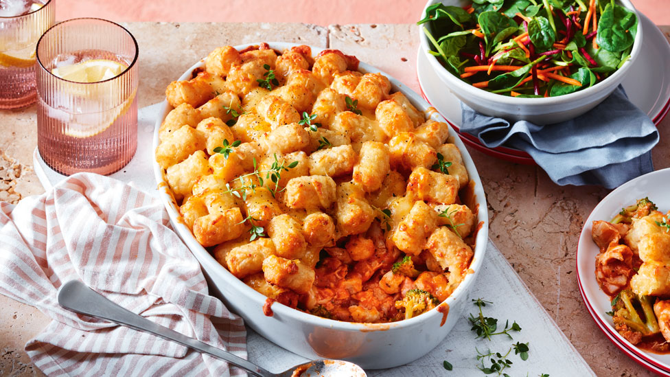Creamy Chicken & Tomato Casserole with Cheesy Potato Recipe | Coles