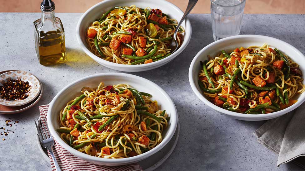 Spaghetti with Garlic Vegetables Recipe | Coles