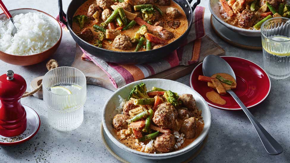 Thai Red Curry Meatballs Recipe | Coles